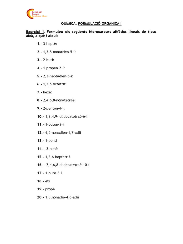 Exercicis Química Pdf