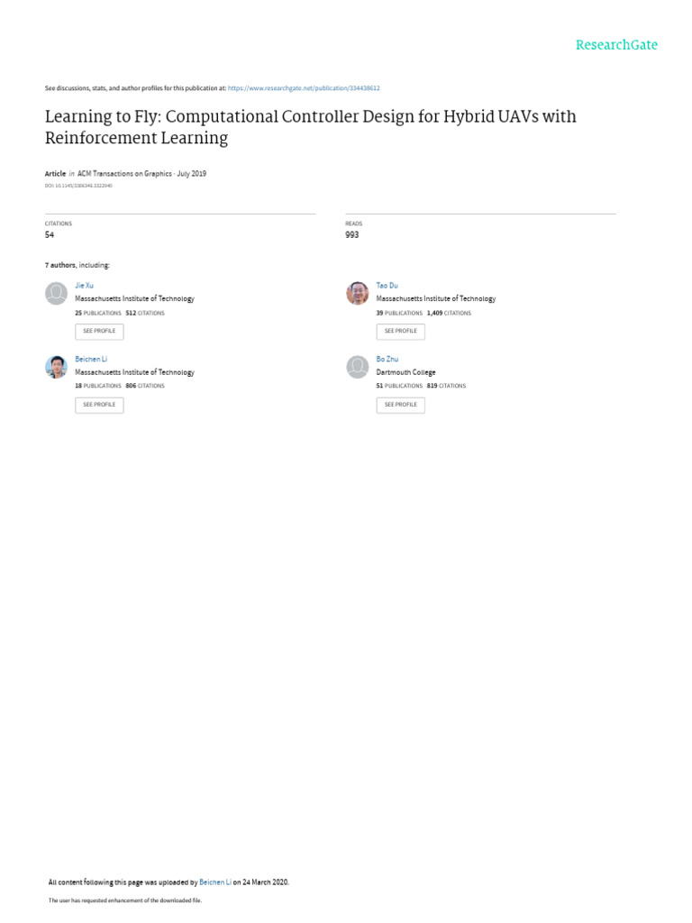 Learning to Fly Computational Controller Design for Hybrid UAVs With ...
