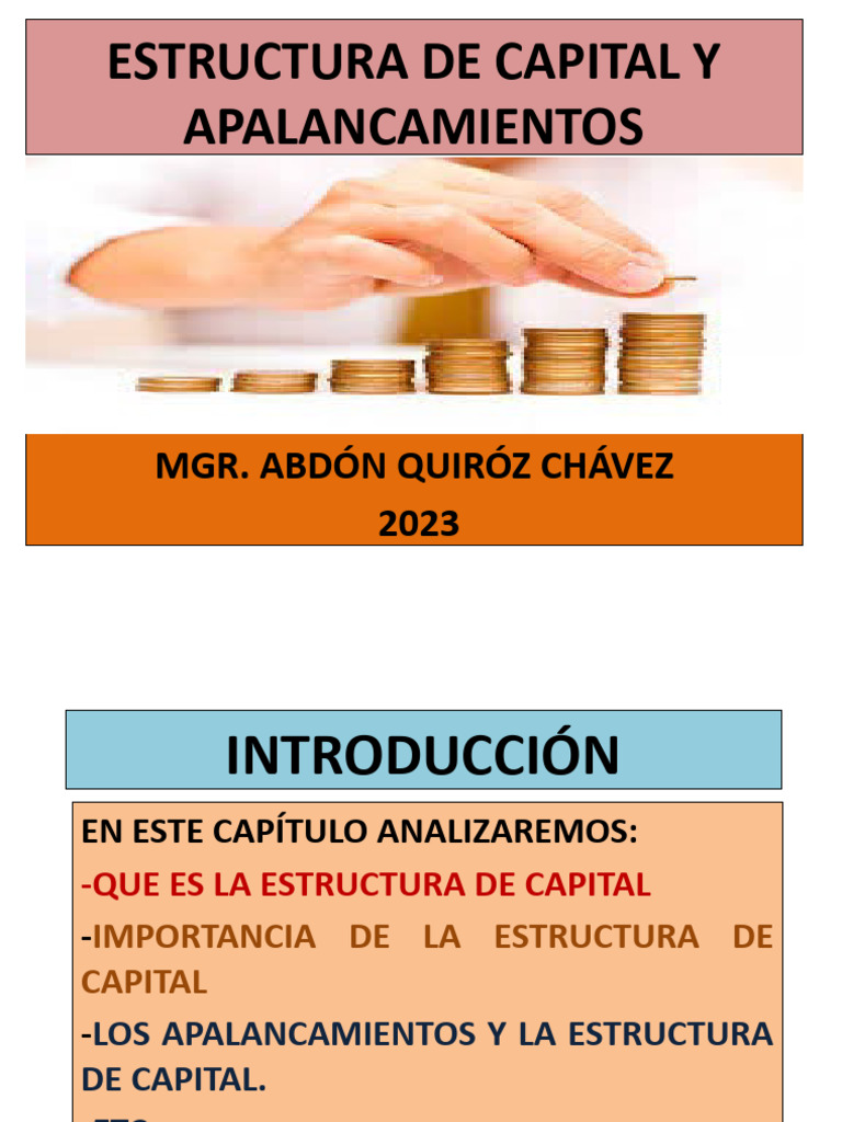 Tema 3 Estruc. Capital y Apalancamientos | PDF | Apalancamiento (Finanzas) | Rentabilidad sobre ...