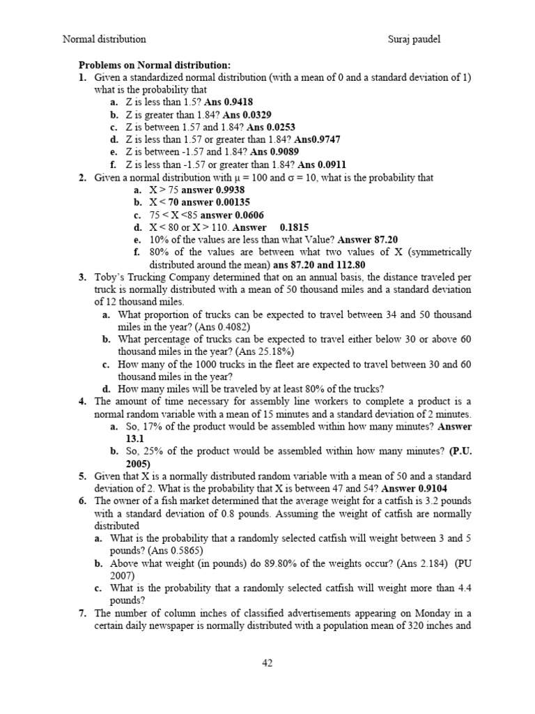 Normal Distribution 9 Download Free Pdf Normal Distribution