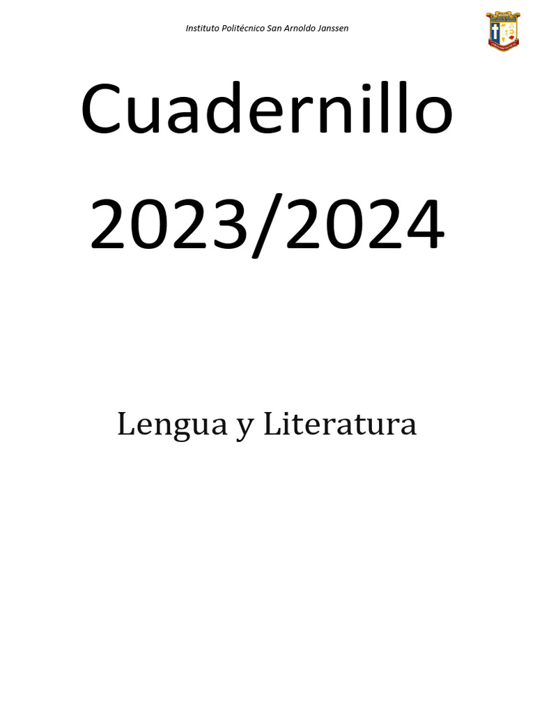 Cuadernillo Lengua 1 | PDF | Verbo | Adverbio