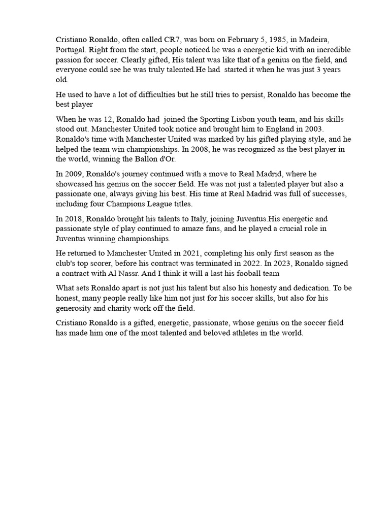 Cristiano Ronaldo | PDF