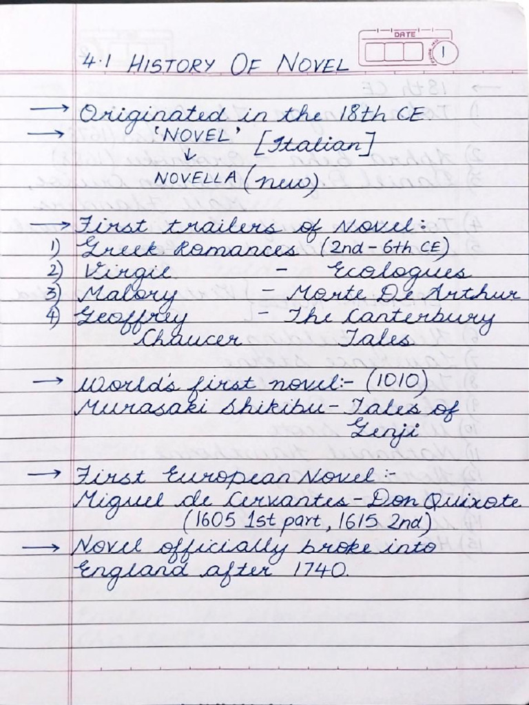 History of Novel | PDF