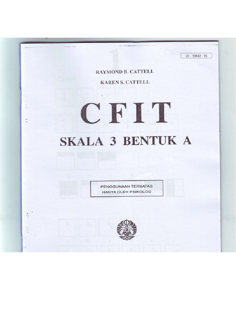 Cfit Skala 3 | PDF