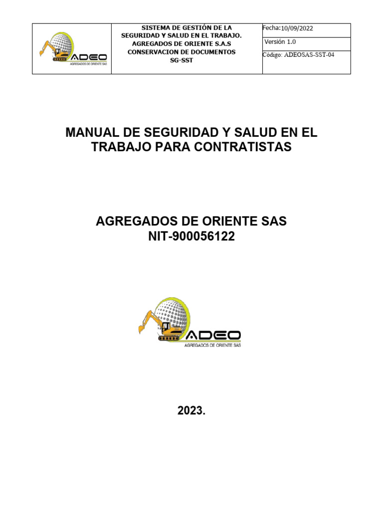 Manual Contratistas | PDF | Business | Valores