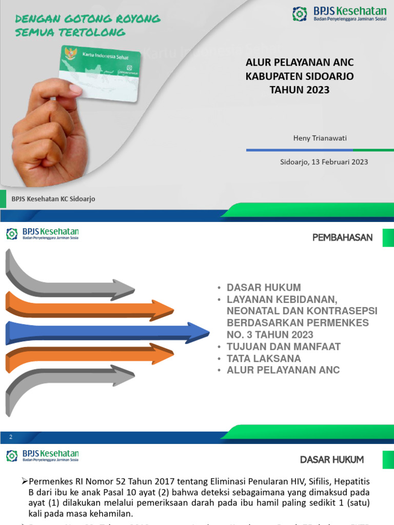 Fix3 - ALUR PELAYANAN ANC KAB SIDOARJO - PERMENKES NO.3 TH 2023 | PDF | Pengelolaan Keuangan ...