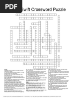 Taylor Swift Lyrics Crossword Puzzle | PDF | Taylor Swift | Songs Written