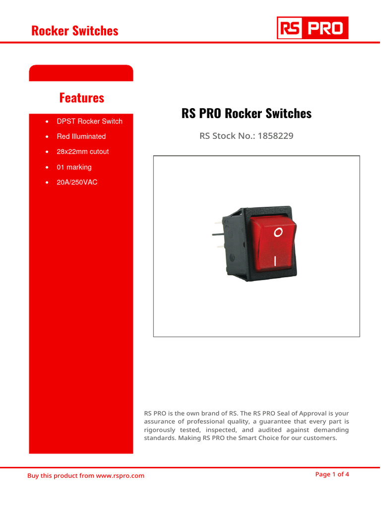 Rocker Switches | PDF | Switch | Electrical Engineering