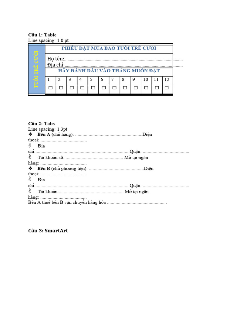 Ali Word On Tap Du Lieu Tho | PDF