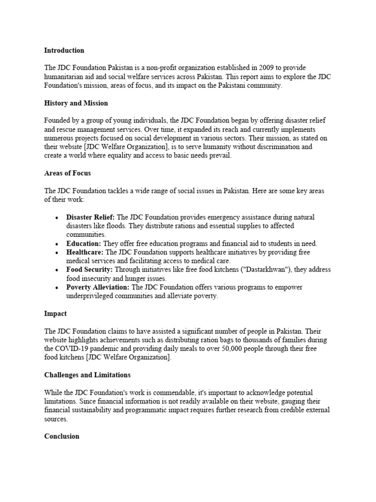 JDC English Report | PDF | Humanitarian Aid | Welfare
