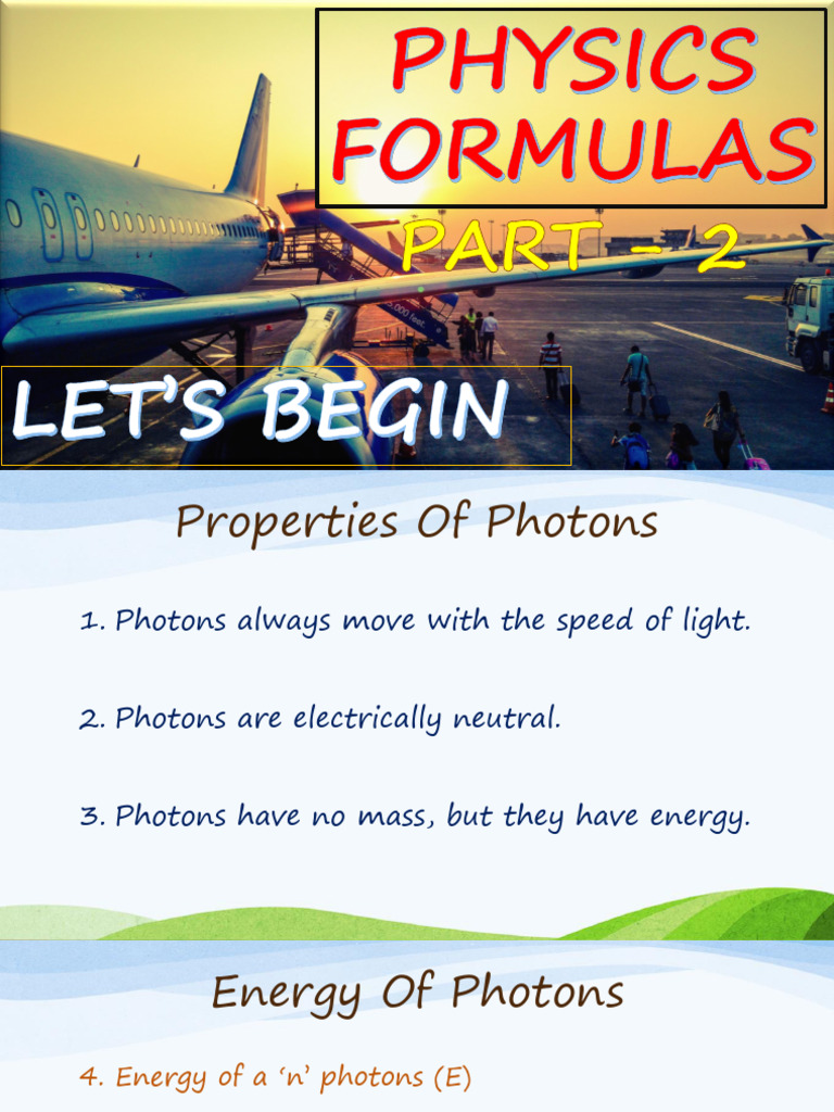 Aai Phy For 2 | PDF | Electronvolt | Wavelength