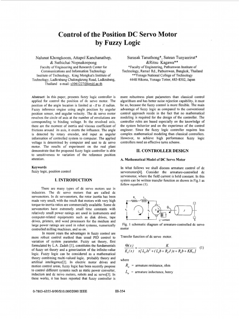 Fuzzy Ok | PDF | Electric Motor | Electrical Network