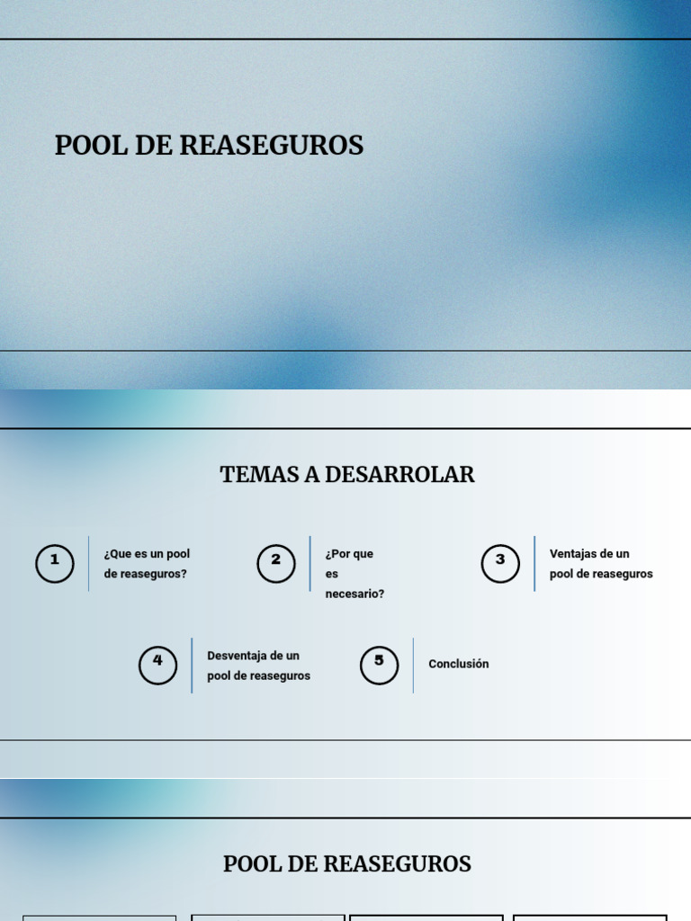 Pools de Reaseguros | Descargar gratis PDF | Reaseguro | Seguro
