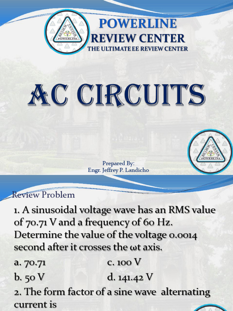 AC Circuits | PDF | Electrical Impedance | Capacitor
