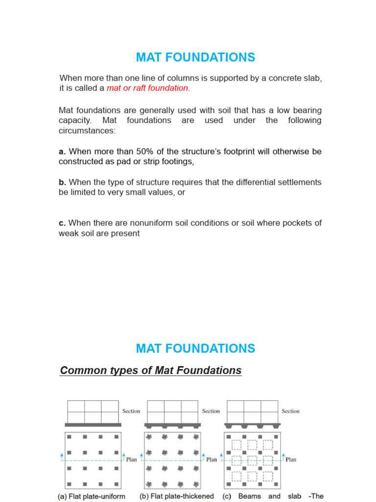 Mat Foundation | PDF | Foundation (Engineering) | Mechanics