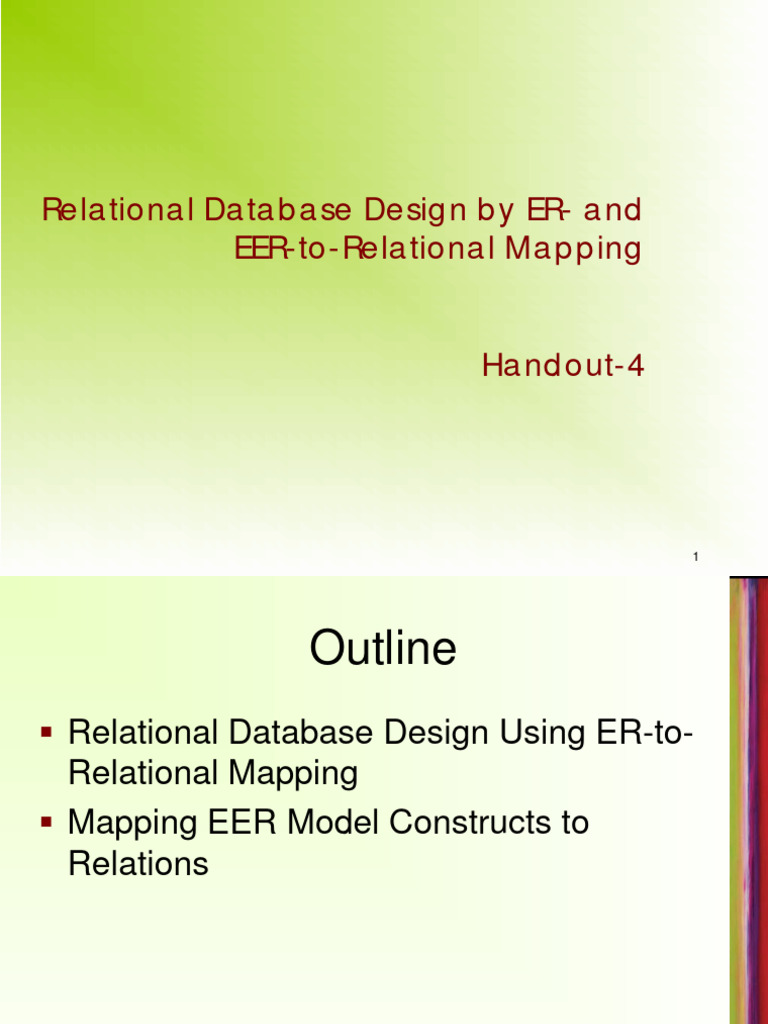 Dirm 4 Relational Db Design Pdf Relational Model Inheritance