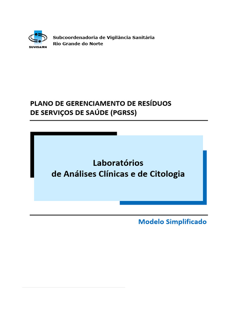 Pgrss Modelo | PDF | Materiais | Poluição