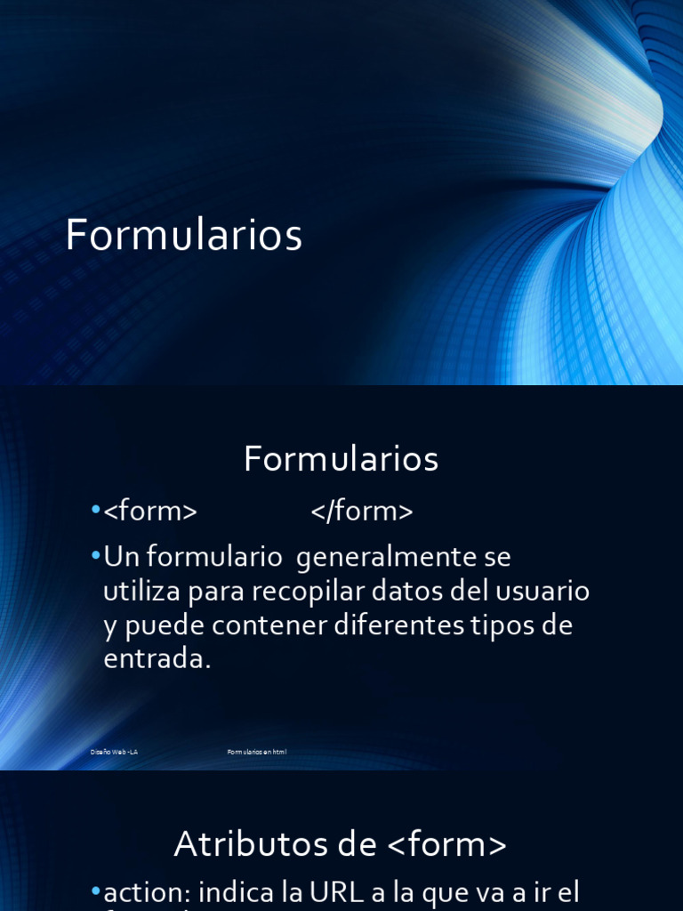 Guía Completa de Formularios HTML | PDF | Redes | Internet y web
