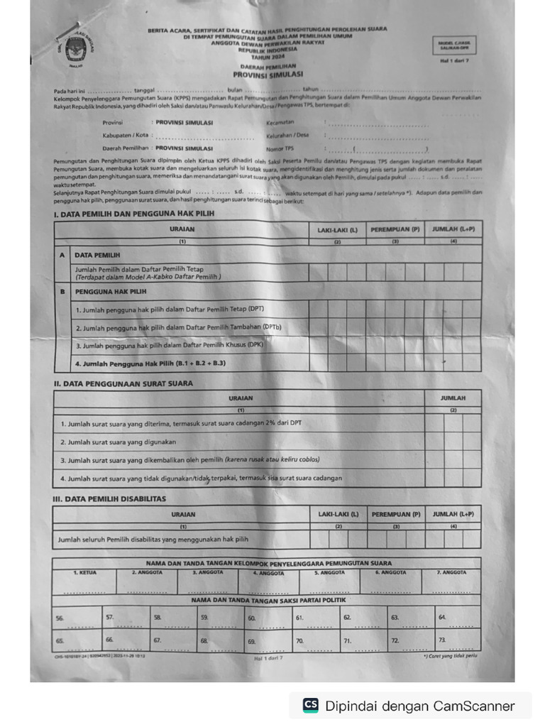 Contoh C-Hasil Salinan DPR Ri | PDF