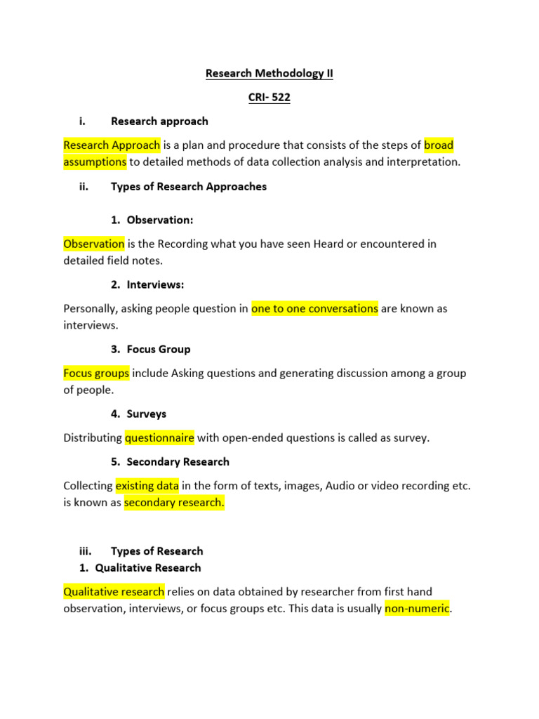 Research Methodology II | Download Free PDF | Sampling (Statistics) | Methodology