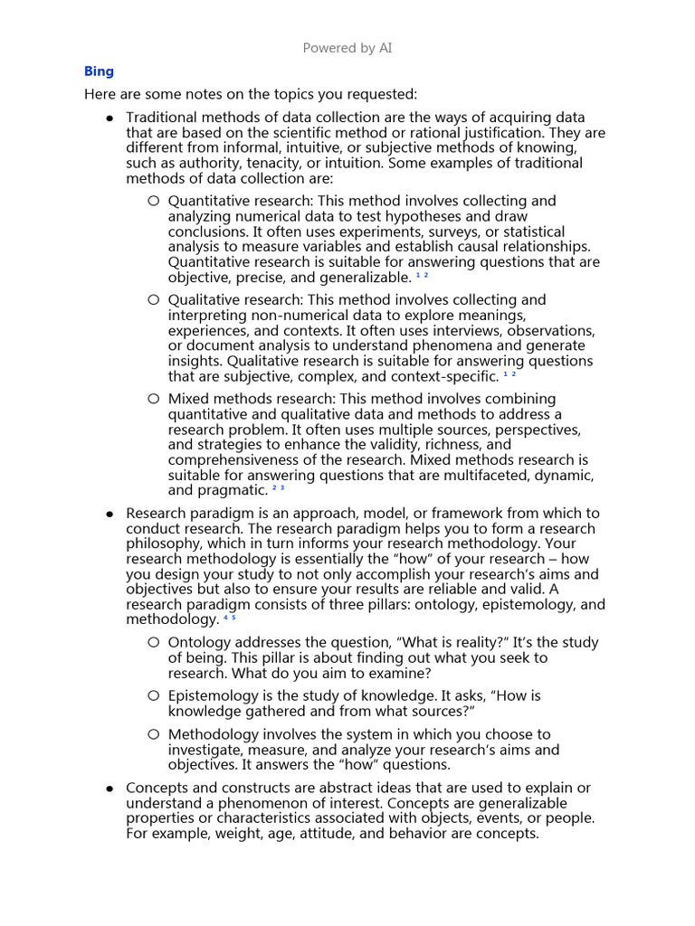 Chapter 1 | Download Free PDF | Methodology | Quantitative Research