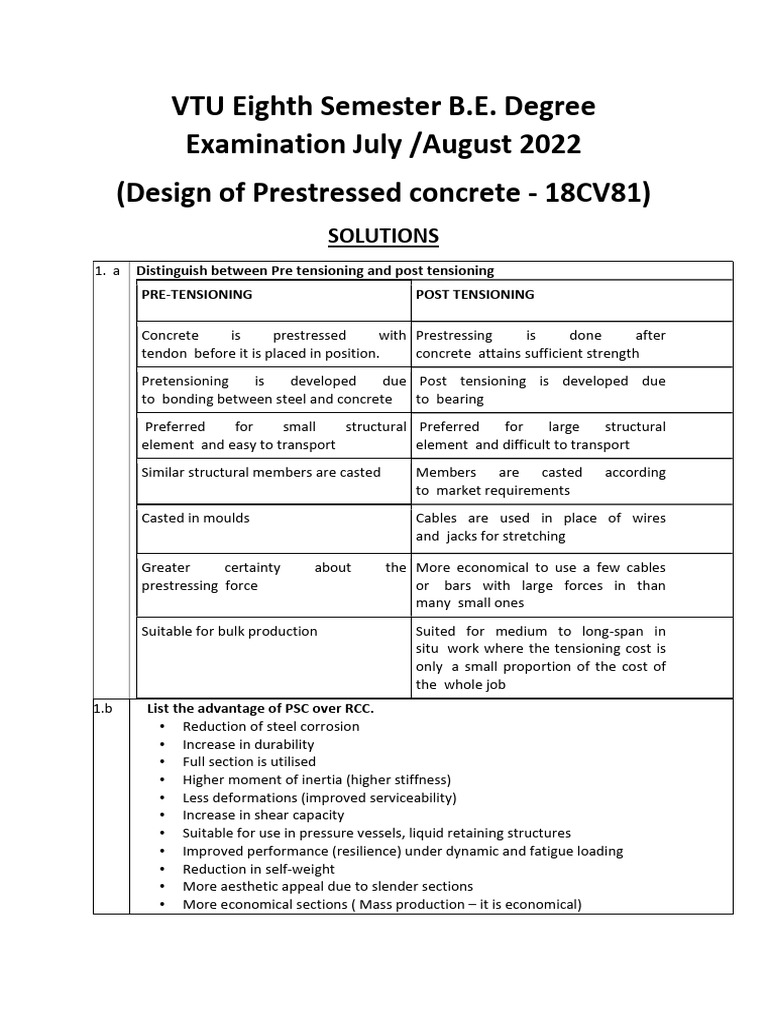 VTU Exam Question Paper With Solution Presentation | PDF | Fracture ...