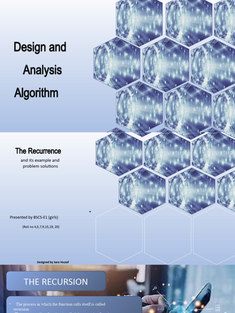 Design and Analysis Algorithm | PDF | Recurrence Relation | Function (Mathematics)