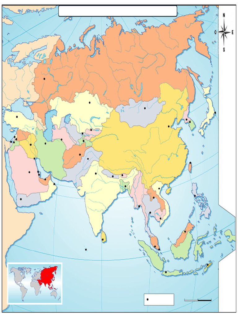 Mapas de Asia A Colores - Opción 2 | PDF