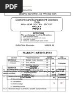 Ems Grade 9 Term 1 Controlled Test Question Paper JTG 2024 - 094420 ...