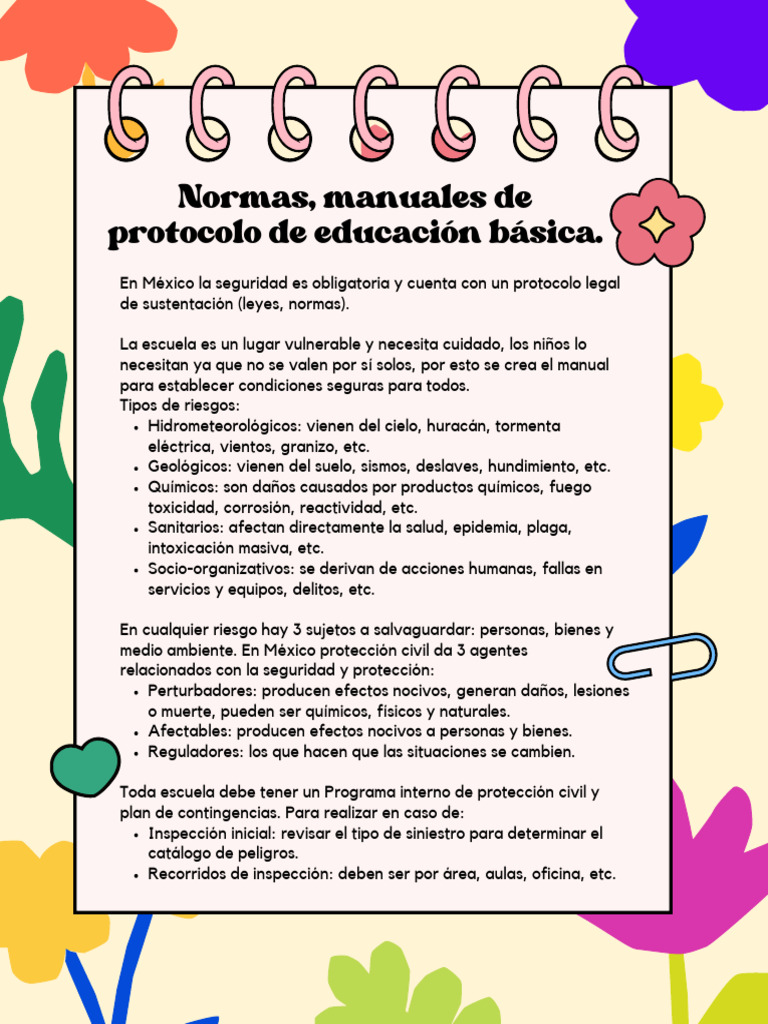 Normas, Manuales de Protocolo de Educación Básica. | Descargar gratis PDF | Defensa Civil ...