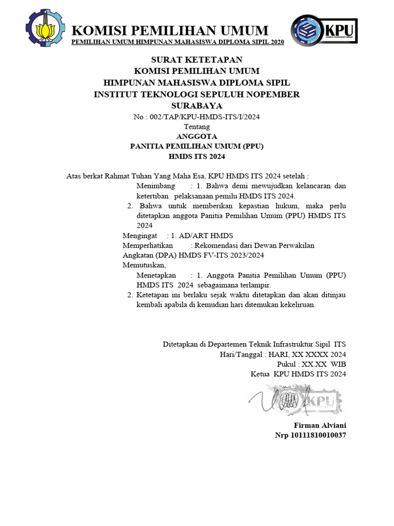 Komisi Pemilihan Umum | PDF