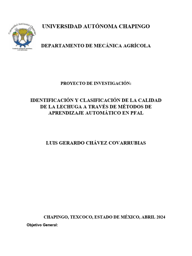 Clasificacion y Identificacion de Lechuga Pfal | Descargar gratis PDF ...