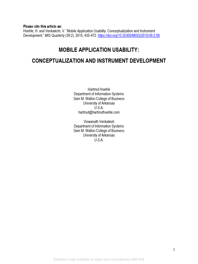 SSRN Id3681546 | PDF | Usability | Mobile App