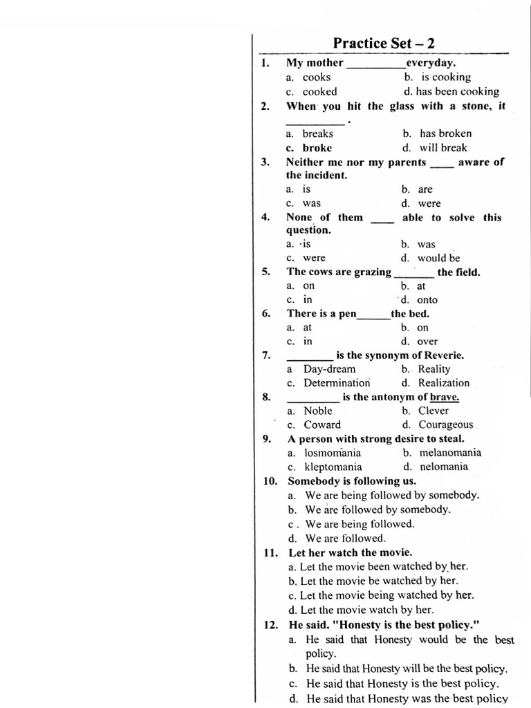 Science Set 2 With Answers | PDF | Mathematical Analysis | Probability Theory