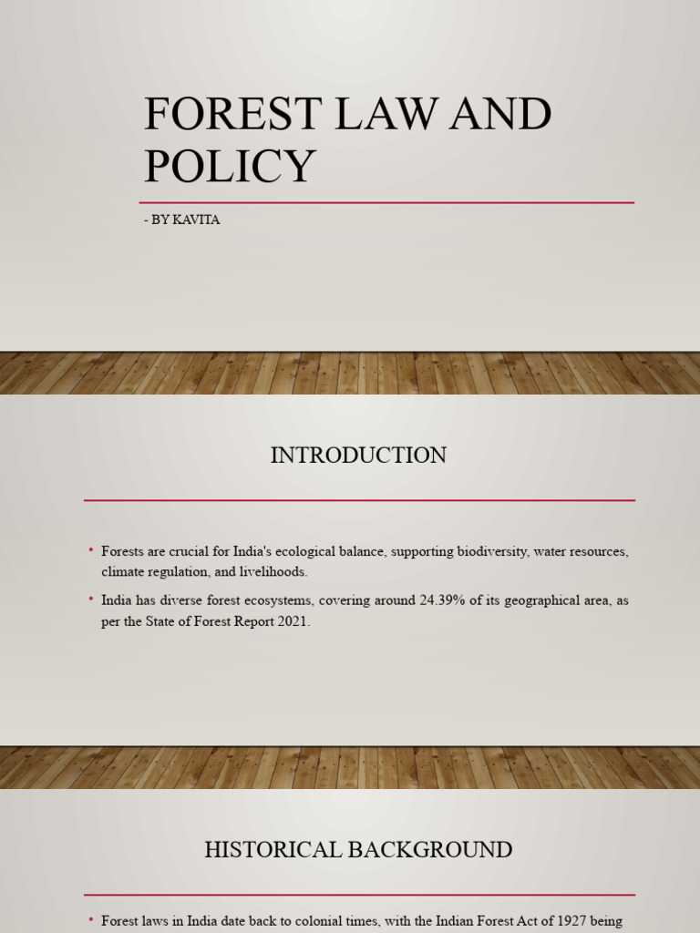 Forest Law | PDF | Logging | Forests