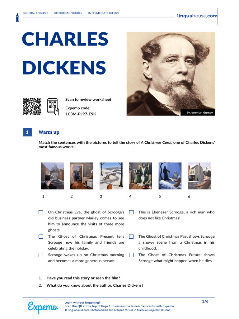 Charles Dickens British English Student | PDF | Ebenezer Scrooge ...
