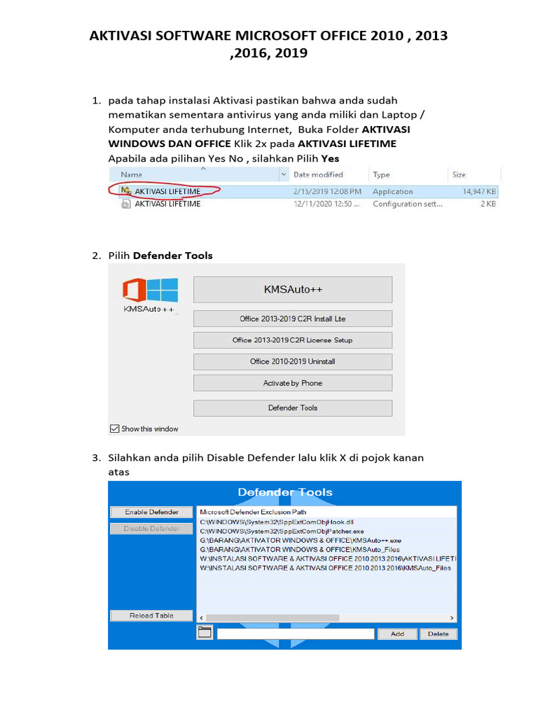 Aktivasi Microsoft Office All Version | PDF