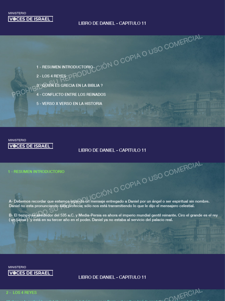 Profecías de Daniel 11: Conflictos Reales | PDF | Libro de daniel ...