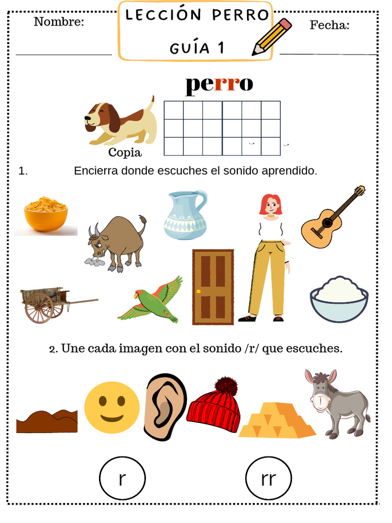 Lección Perro | PDF | Artes del Lenguaje y Comunicación