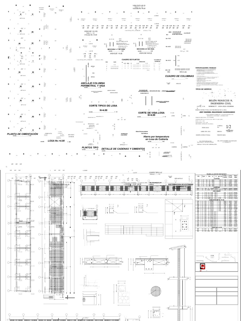 Lamina 1 Estructural Sra Maribel | PDF