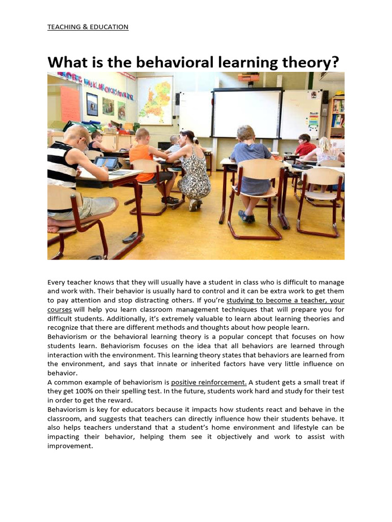 Learning Theories | PDF | Constructivism (Philosophy Of Education ...