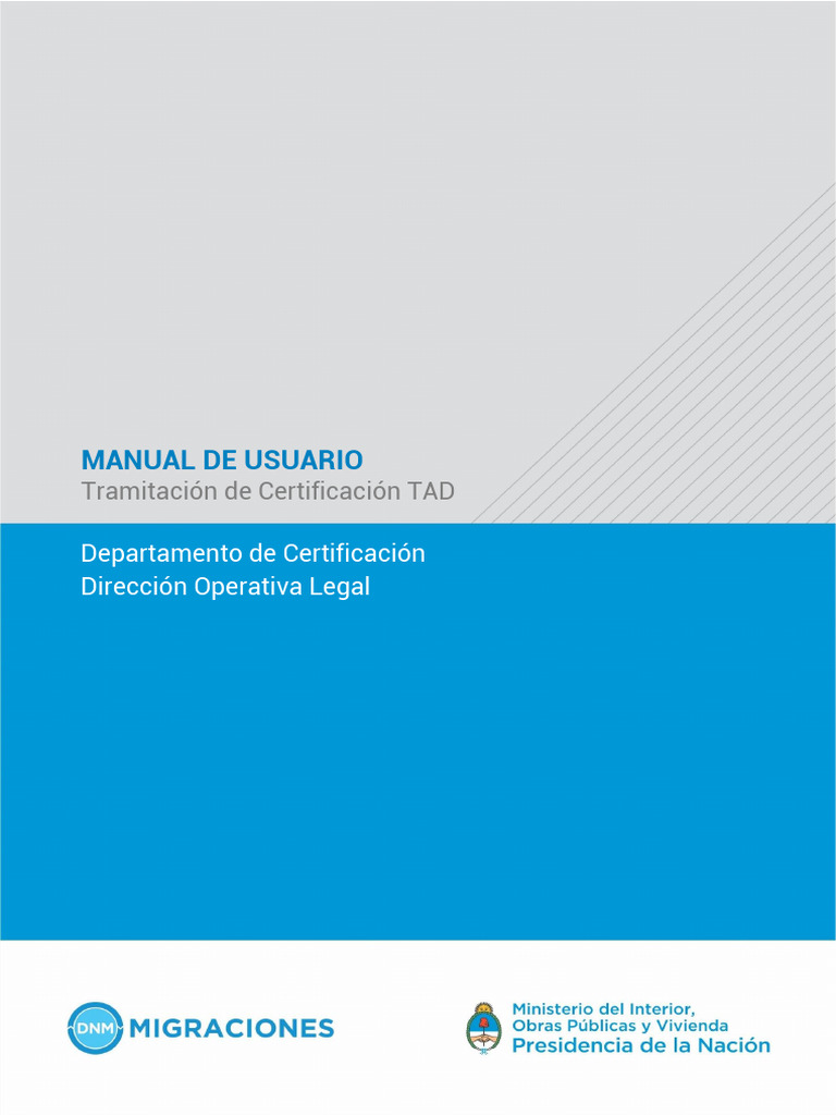 Manual de Usuario Certificaciones TAD | PDF | Documento de identidad ...