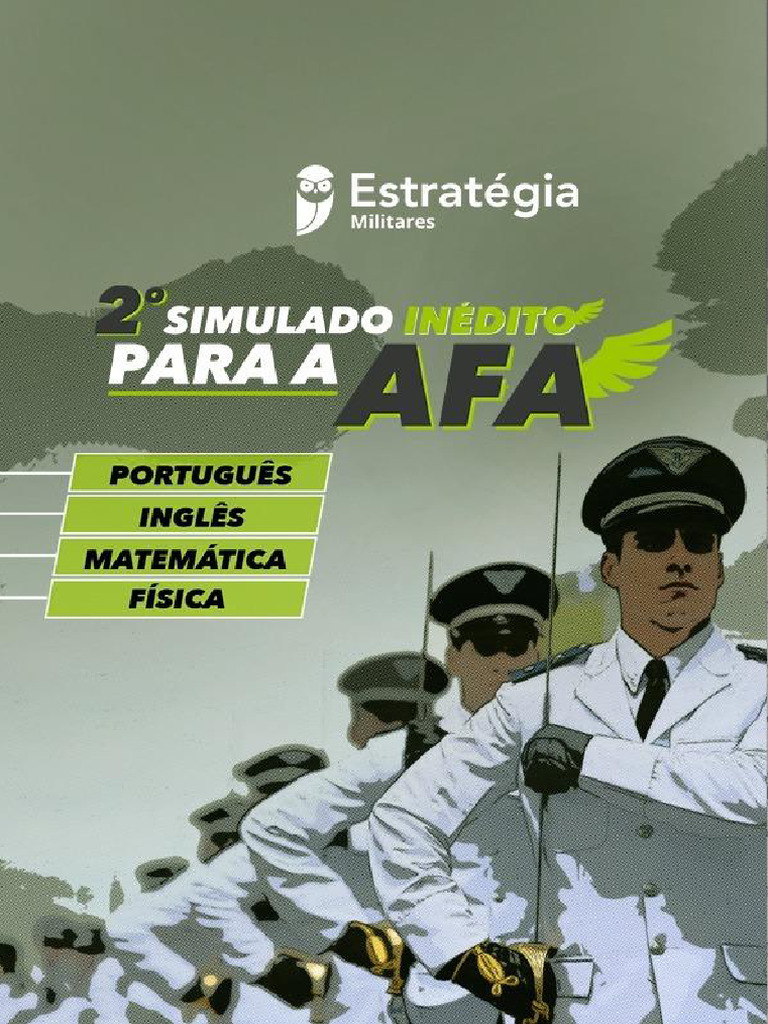 2º Simulado AFA Estratégia Militares | PDF | Assunto (gramática) | Gramática