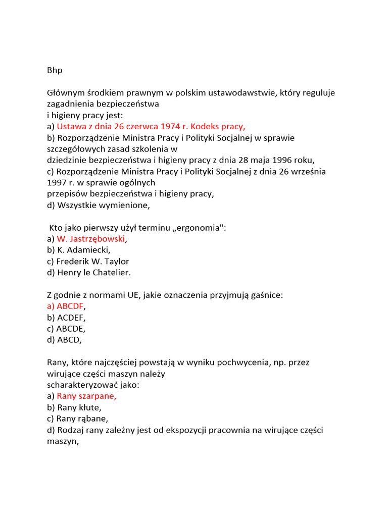 Ustawa Z Dnia 26 Czerwca 1974 R. Kodeks Pracy | PDF