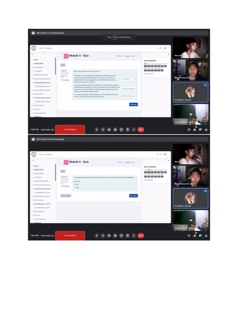 Module 5 Quiz PEd 5 | PDF
