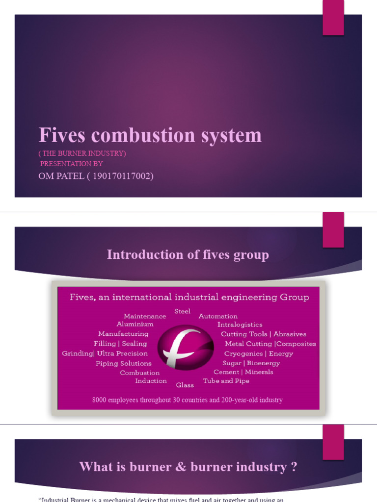 Fives Combustion System: OM PATEL (190170117002) | PDF ...