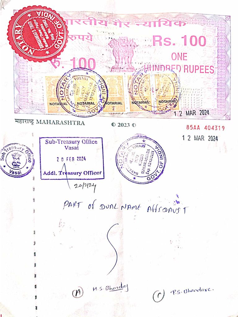 Dual name affidavit | PDF