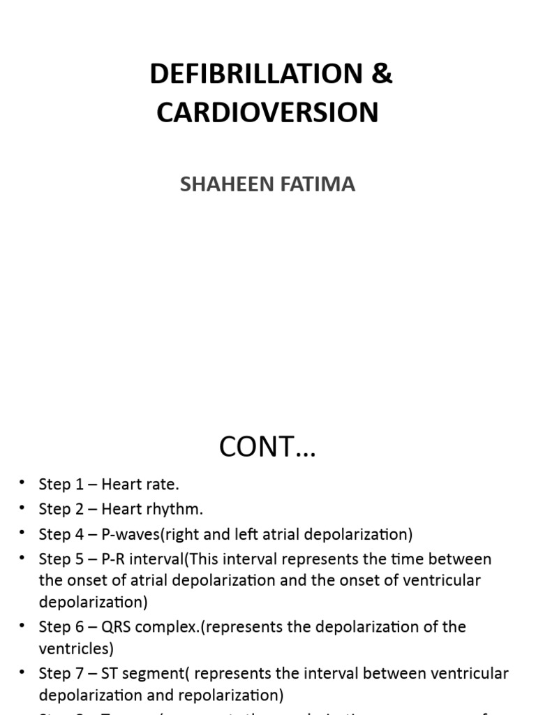 Defibrillation and Cardioversion | PDF | Electrocardiography | Heart