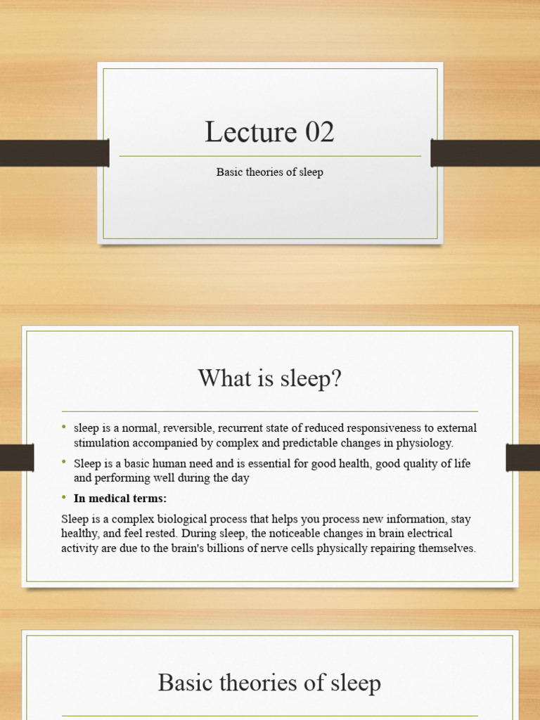 Neuro Lecture 02 | PDF | Sleep | Brain