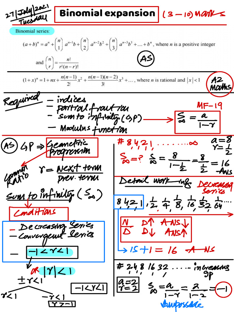 Maths A Level Binomial Expansion | PDF | Arithmetic | Division ... Maths A Level Binomial Expansion | PDF | Arithmetic | Division ...